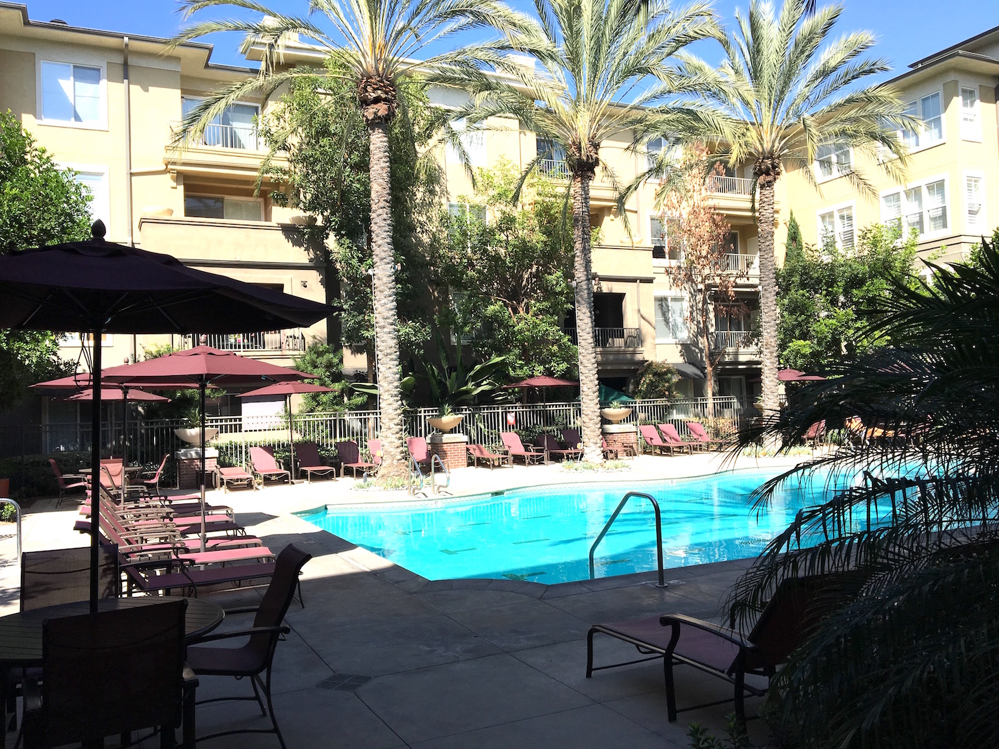 Amenities of Stadium Lofts in Anaheim: Pool, Jacuzzi, Fitness Room, Rec ...